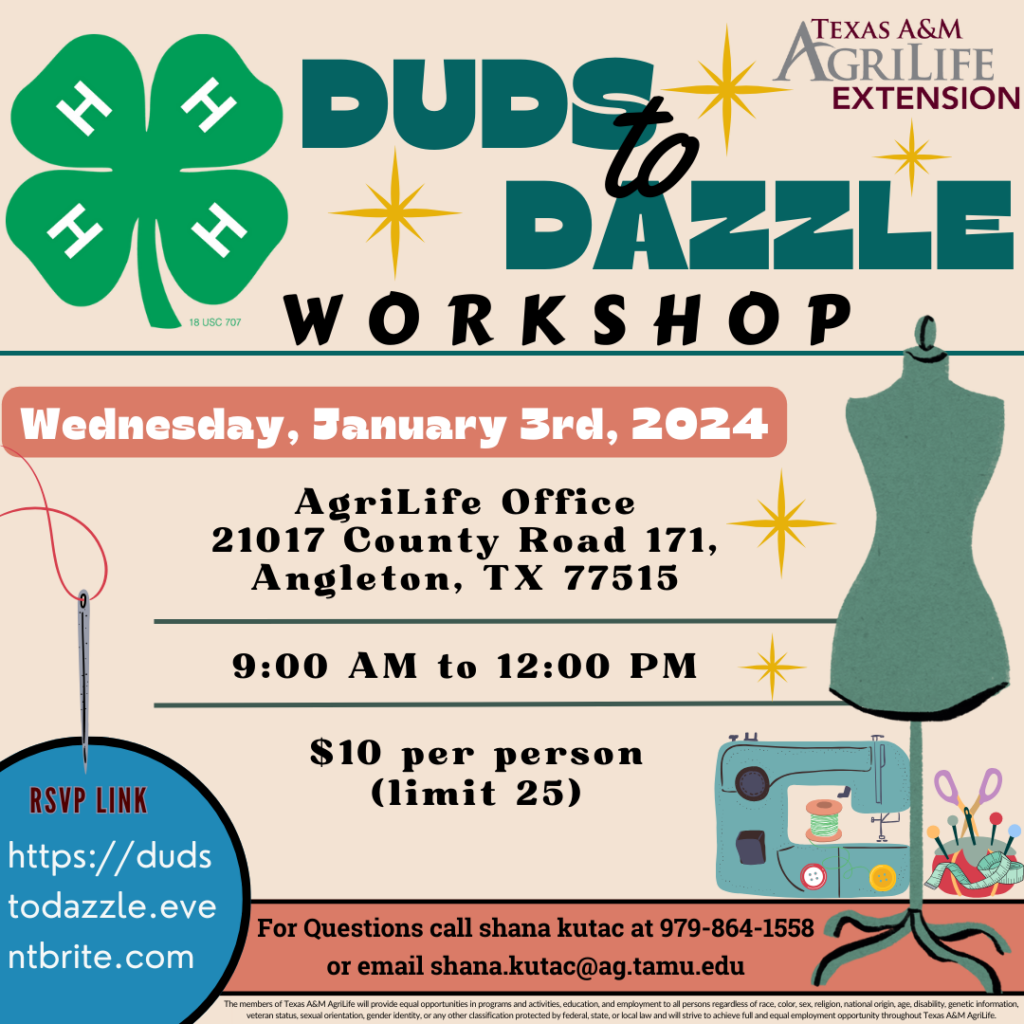 Duds to Dazzle - Brazoria County 4-H