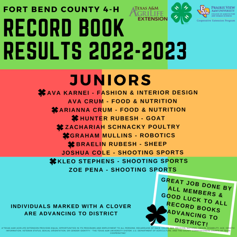 Fort Bend 4-H | "To Make the Best Better"