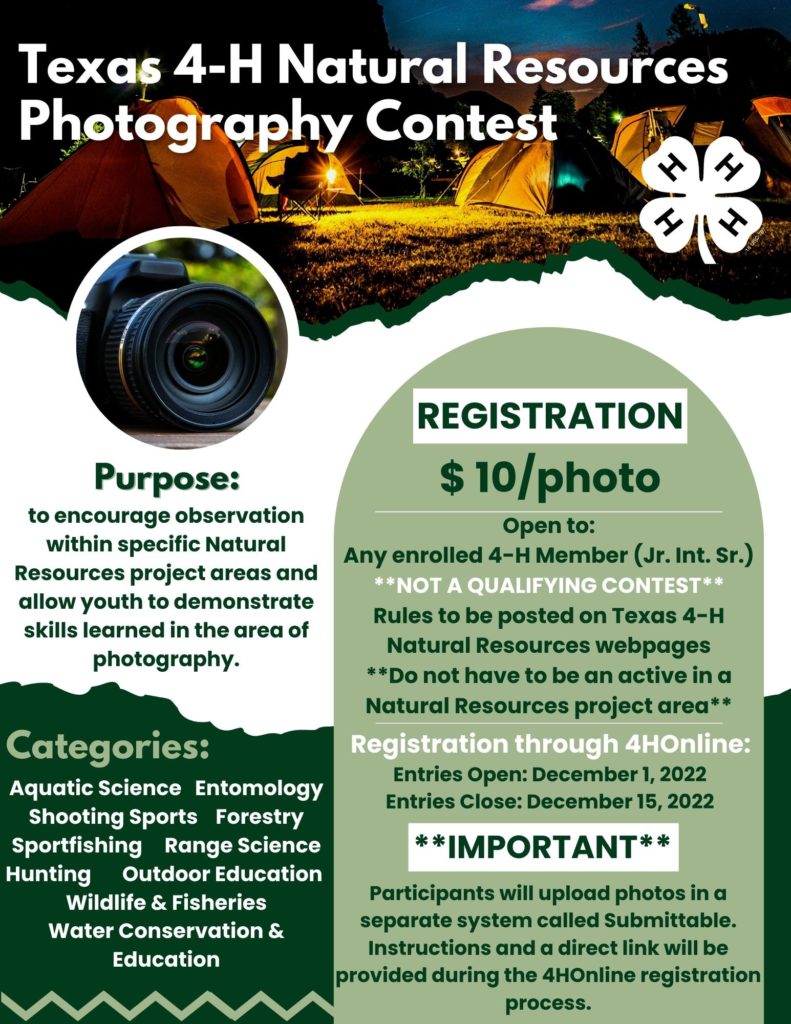 Texas 4-H Natural Resources Photography Contest - Fort Bend 4-H
