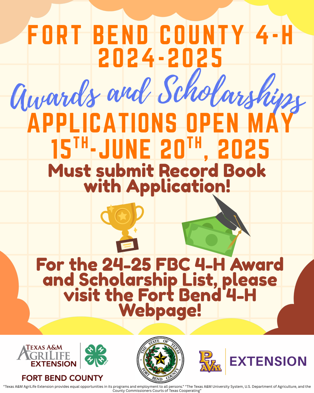 2024-2025 FBC 4-H Record Books Due - Fort Bend 4-H