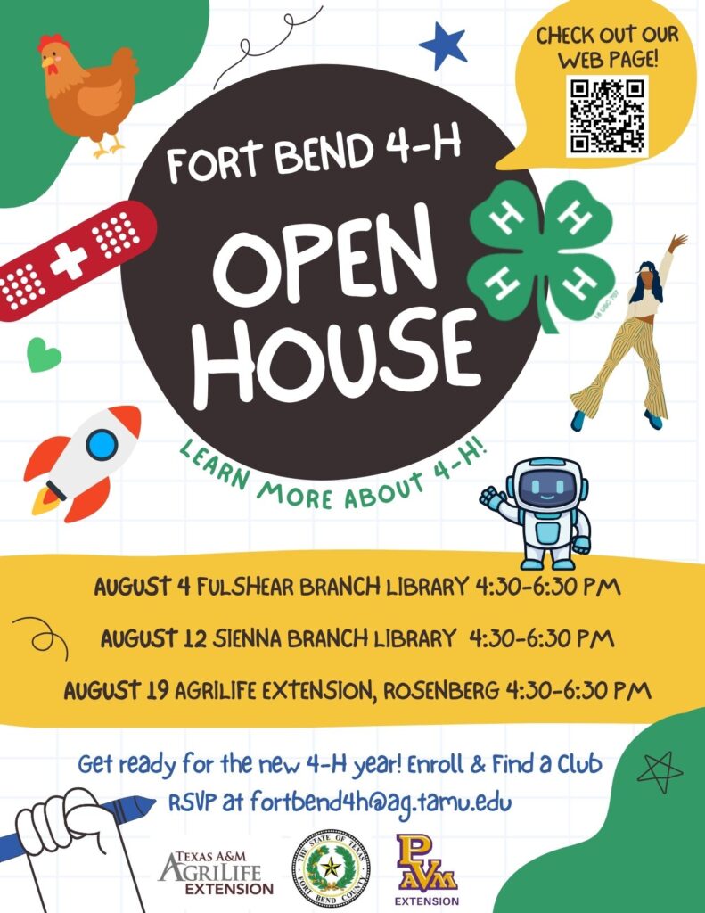 Fort Bend 4-H Open House (Rosenberg) - Fort Bend 4-H