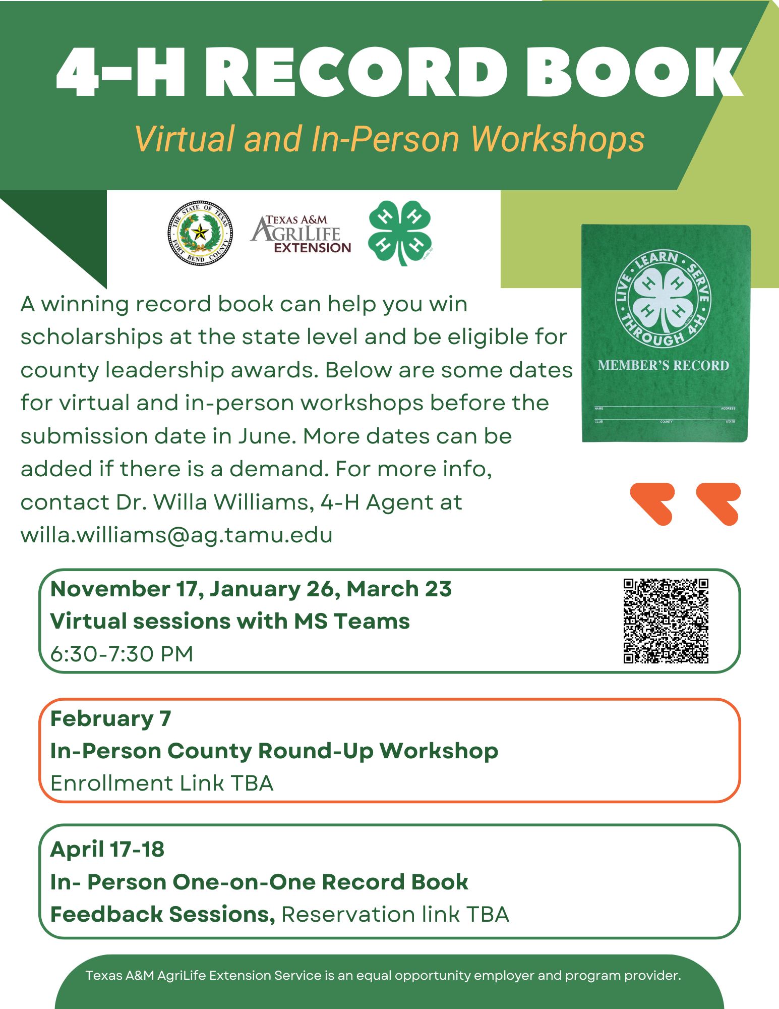 Record Books - Fort Bend 4-H