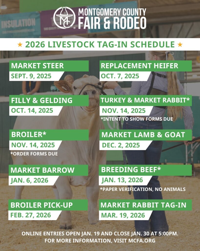 Montgomery County Fair Dates & Info. - Montgomery County 4-H