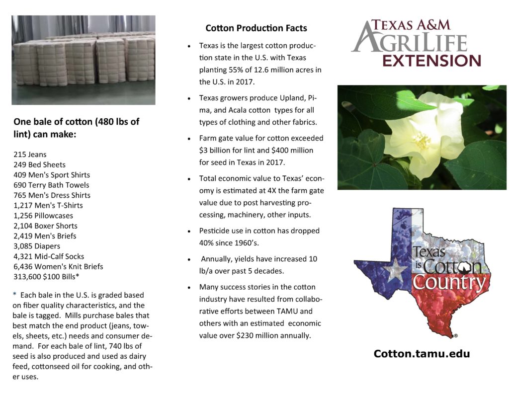Cotton Production Facts - Texas Row Crops Newsletter