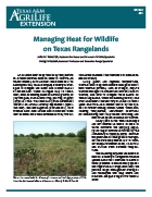 Managing Heat for Wildlife on Texas Rangelands - West Texas Rangelands