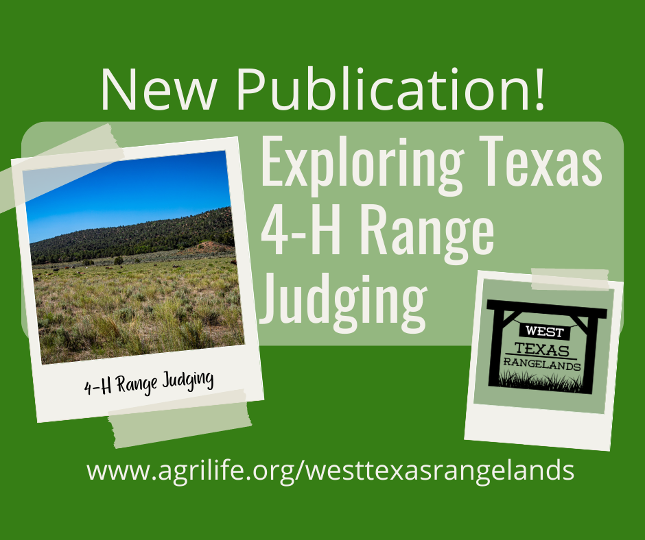 Exploring Texas 4-H Range Judging - West Texas Rangelands