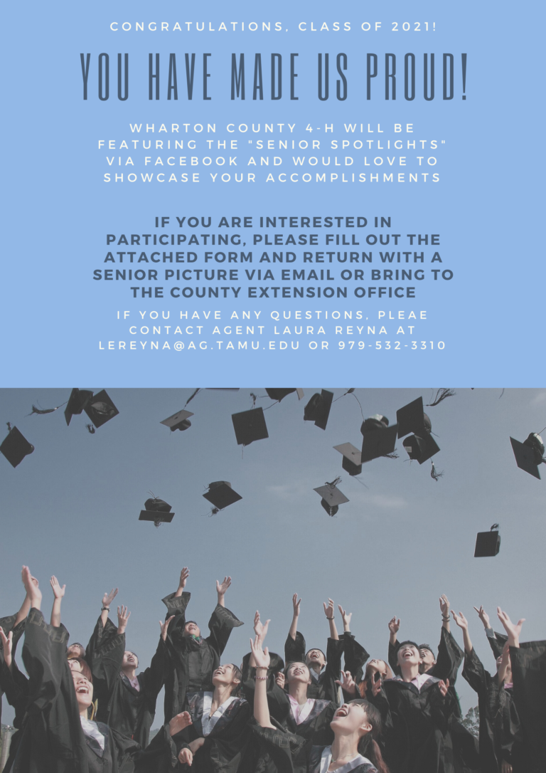 2021 Wharton County 4-H Senior Spotlight - Wharton County 4-H
